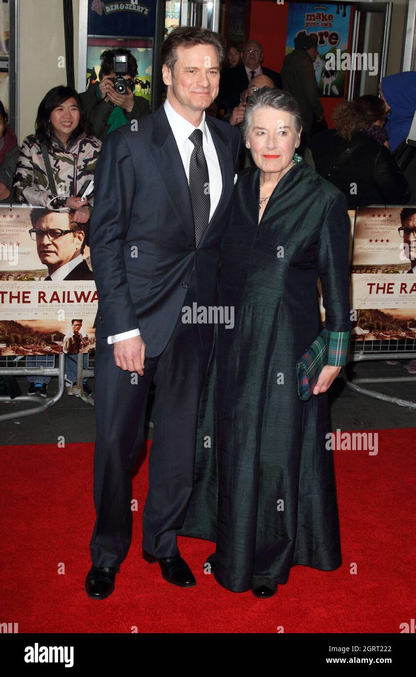 London. UK. Colin Firth and and Patti Lomax at the UK Premiere of The ...