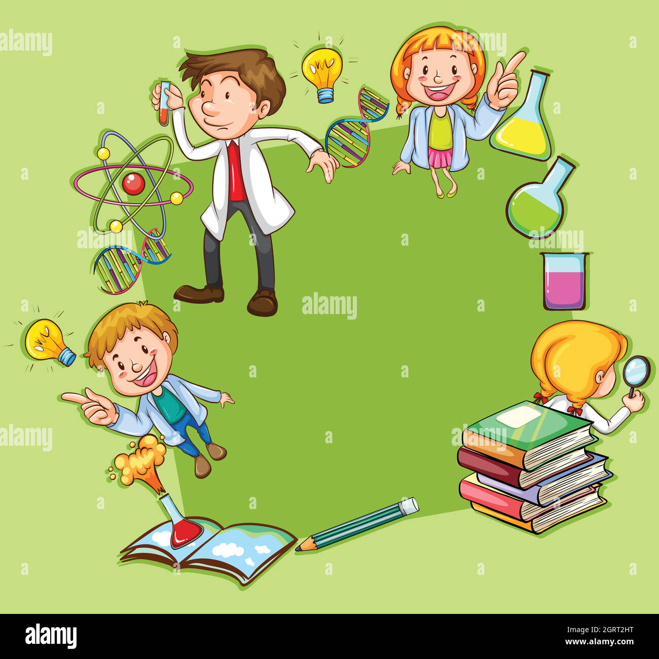 Atoms science background hi-res stock photography and images - Alamy