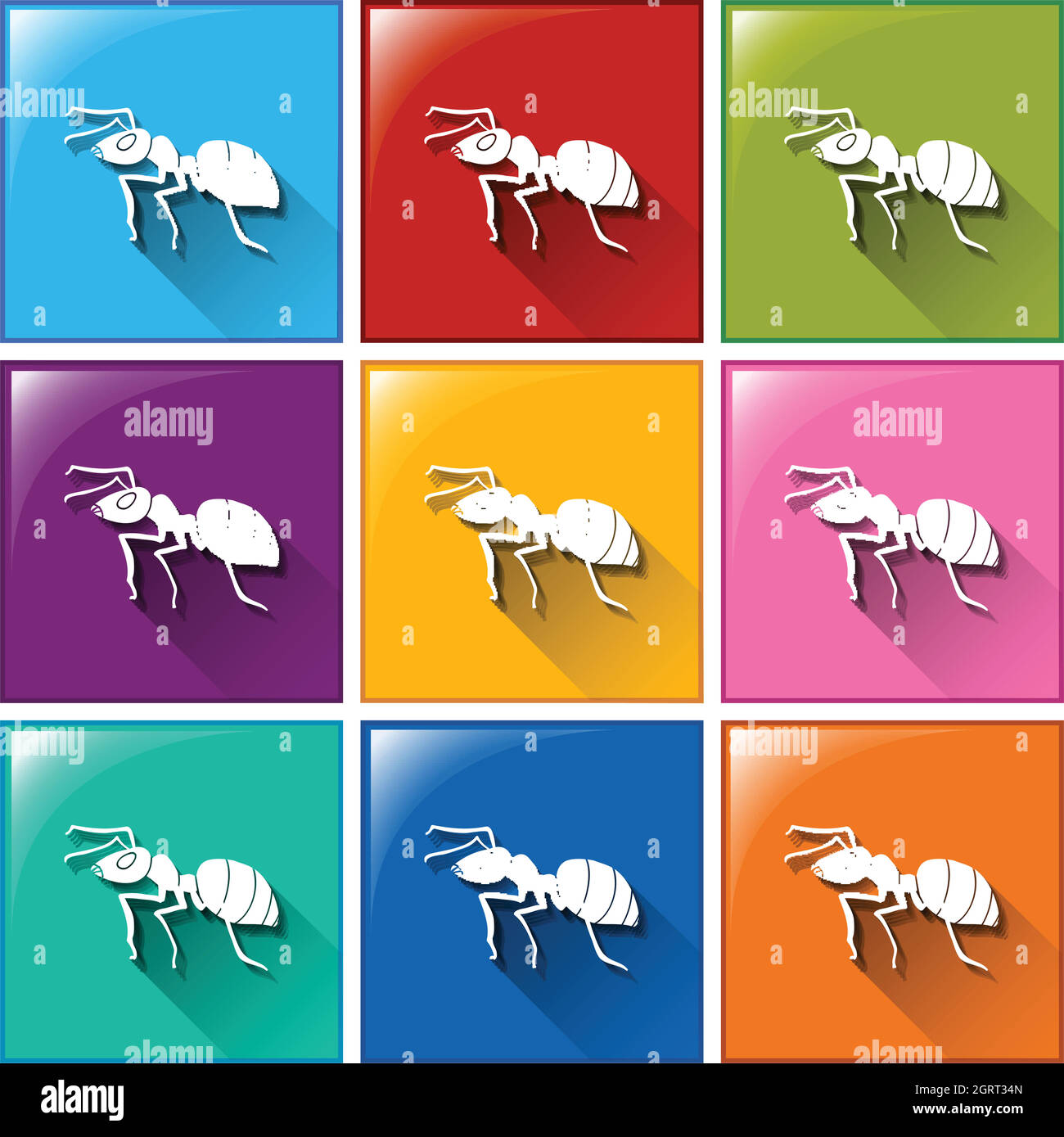 Blue ants Stock Vector Images - Alamy