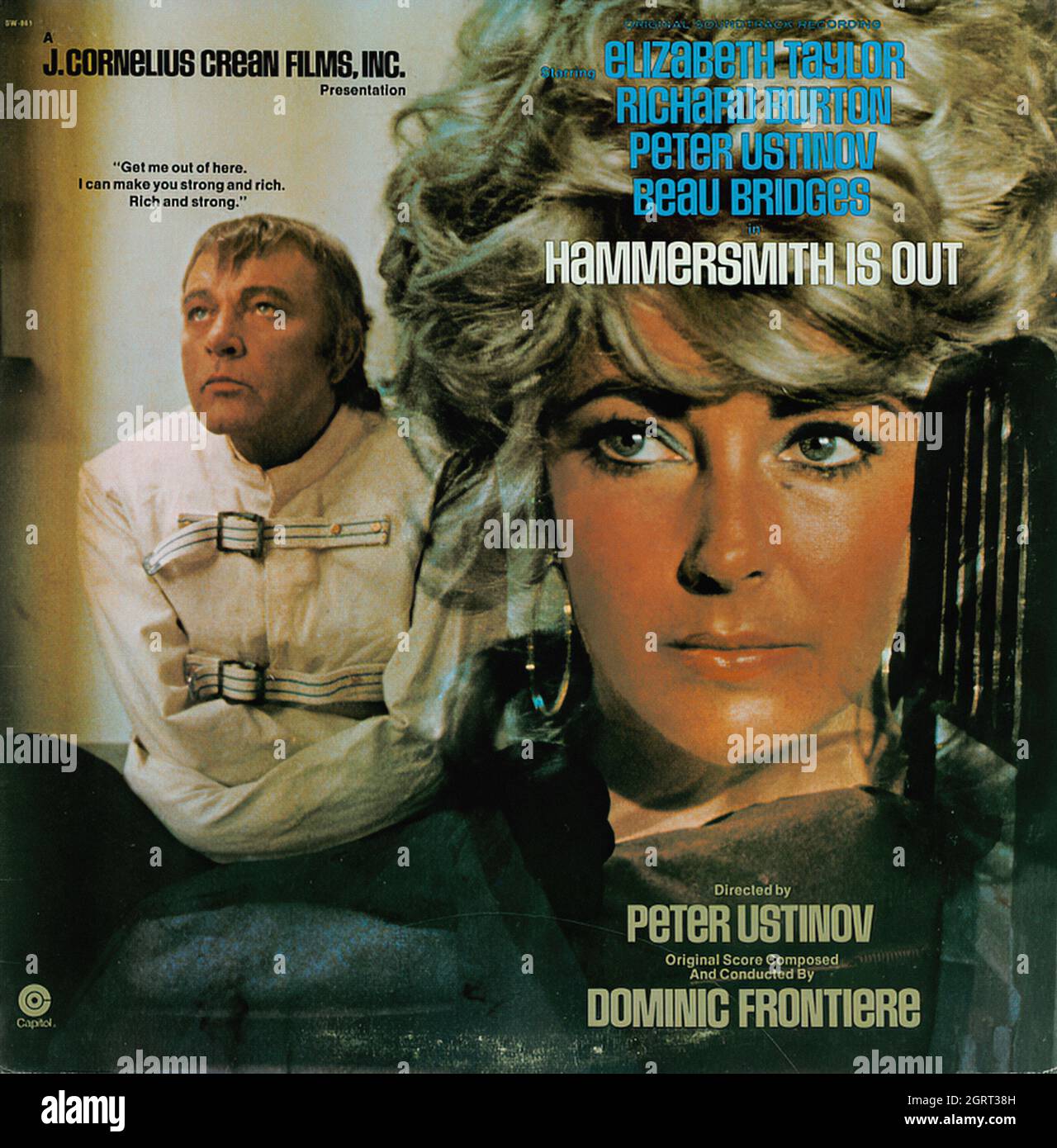 Hammersmith Is Out - Vintage Soundtrack Vinyl Album Stock Photo - Alamy