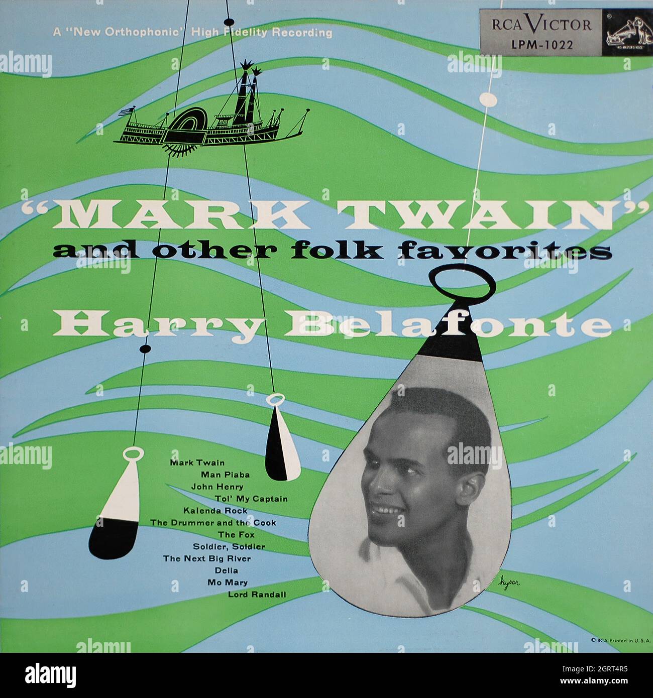 Harry Belafonte - Mark Twain and other folks favorites 1954 - Vintage ...