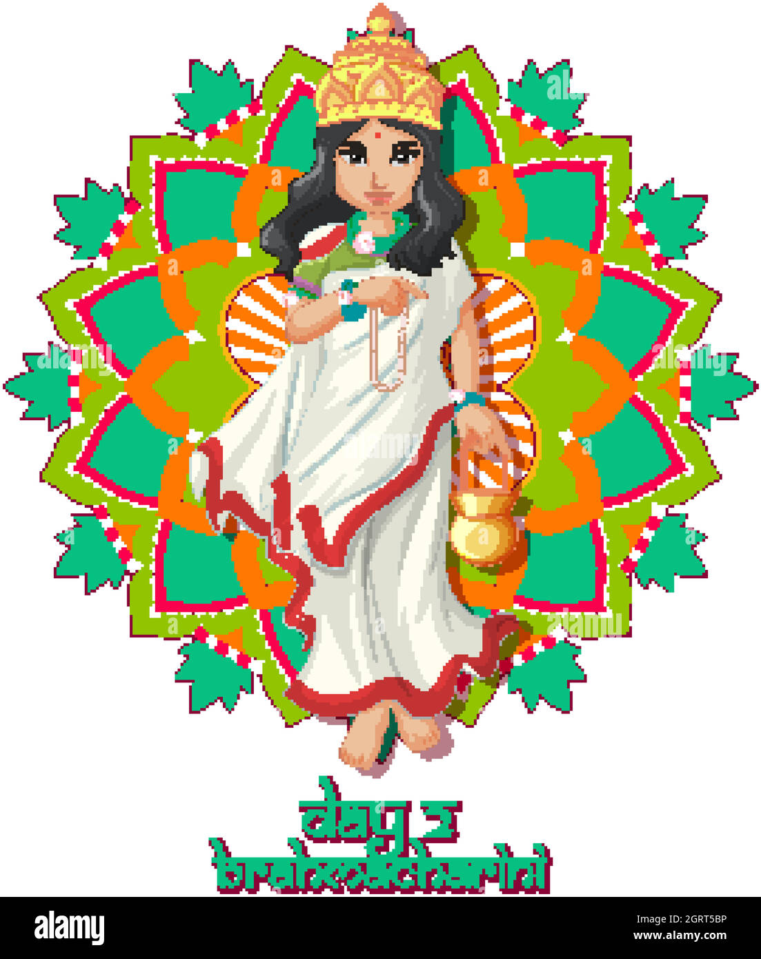 Navaratri illustration Cut Out Stock Images & Pictures - Alamy