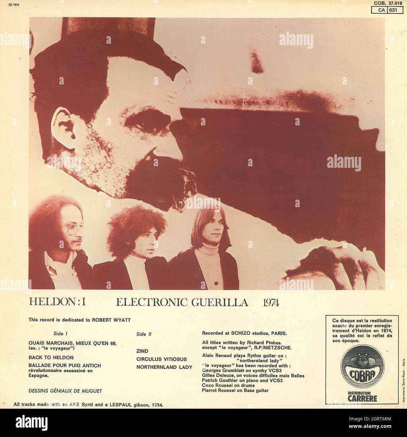 Heldon - Electronic guerilla (Cobra reissue 1979) back - Vintage Vinyl ...