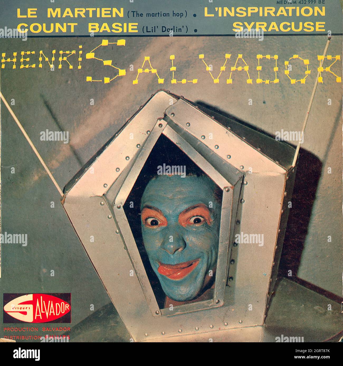 Henri Salvador - Le martien EP - Vintage Vinyl Record Cover Stock Photo ...