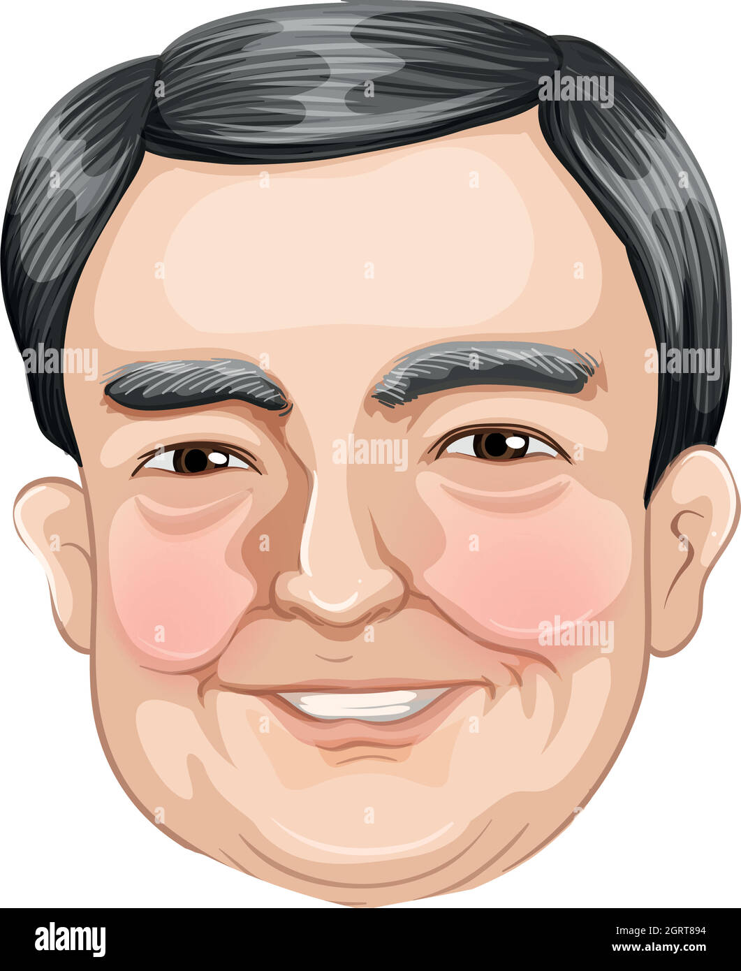 Old business man smiling Stock Vector Images - Alamy