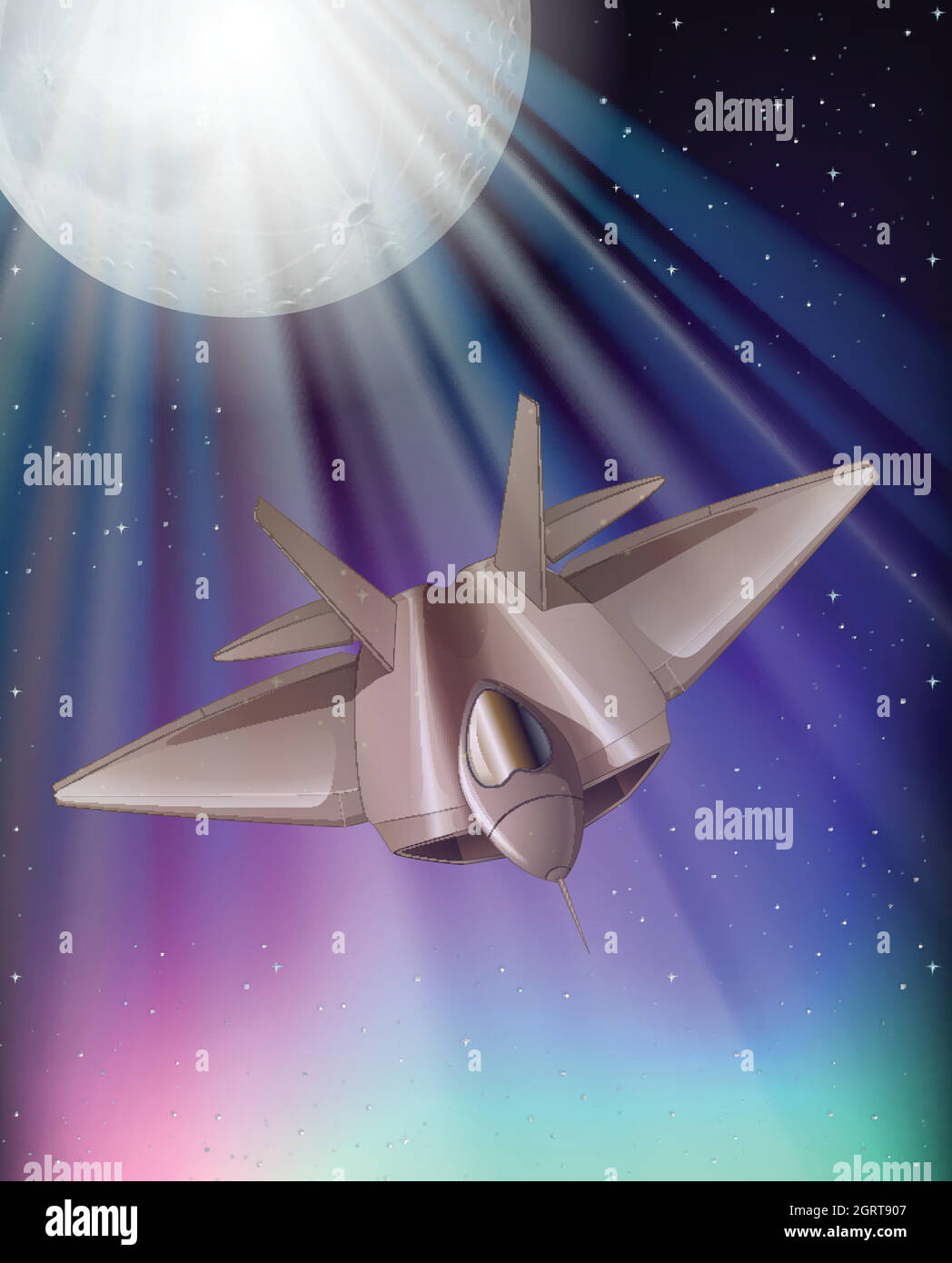 Fighting jet flying at night Stock Vector Image & Art - Alamy