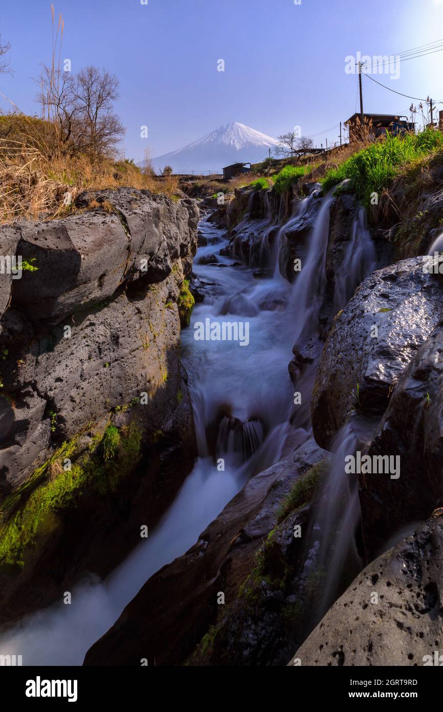 Waterfall and mt fuji hi-res stock photography and images - Alamy