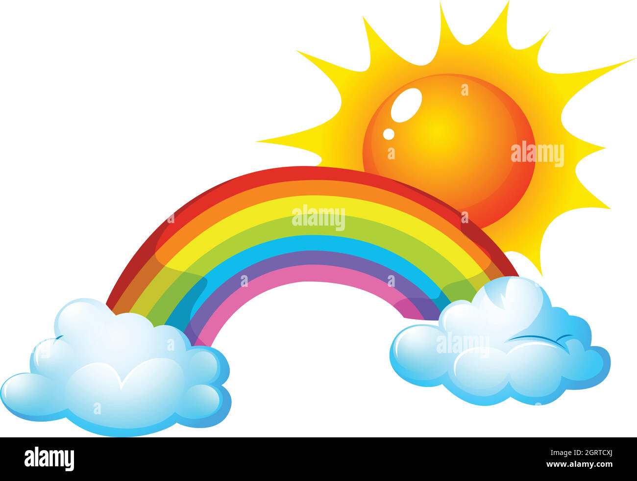 Rainbow ray of light Stock Vector Images - Alamy