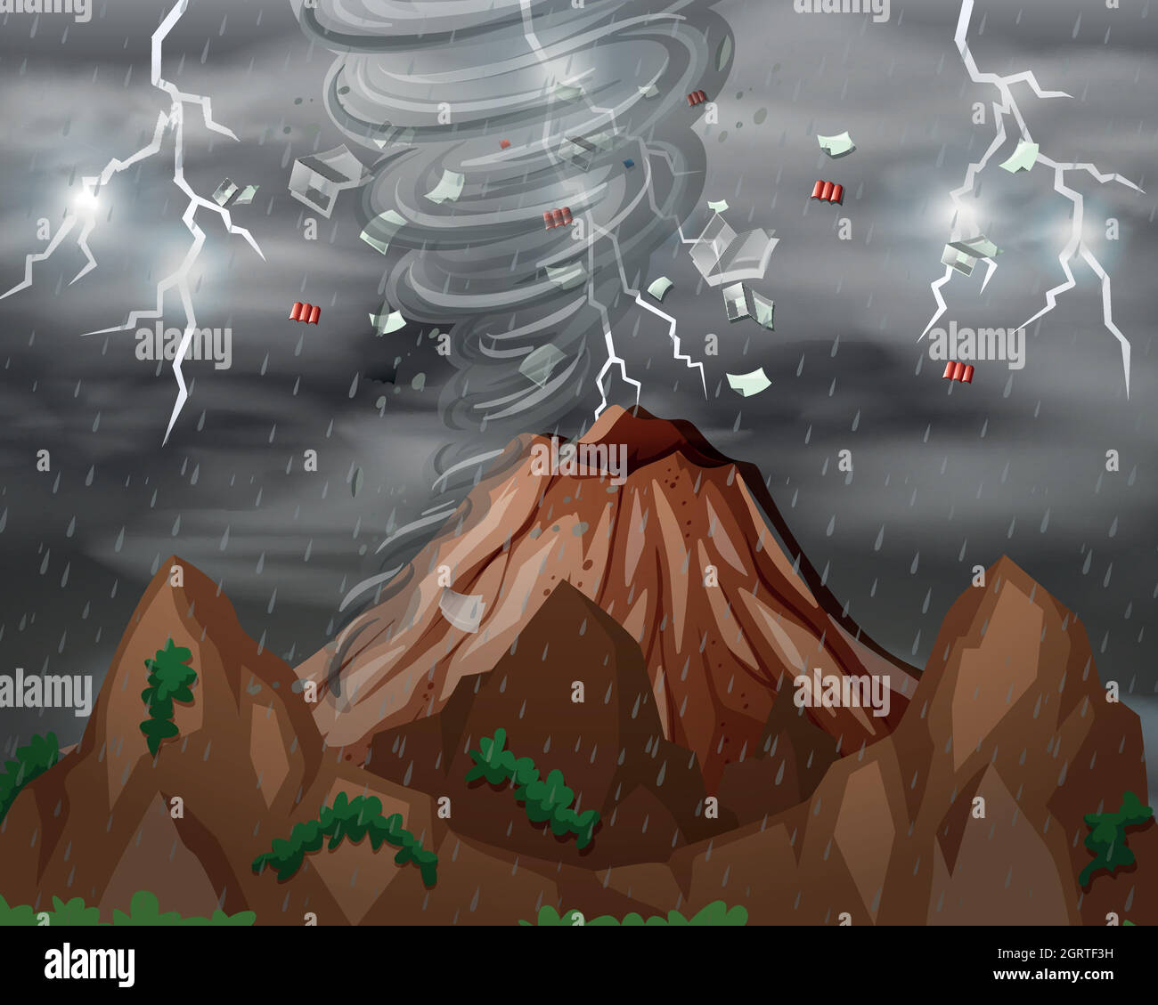 Cyclone Stock Vector Images - Alamy