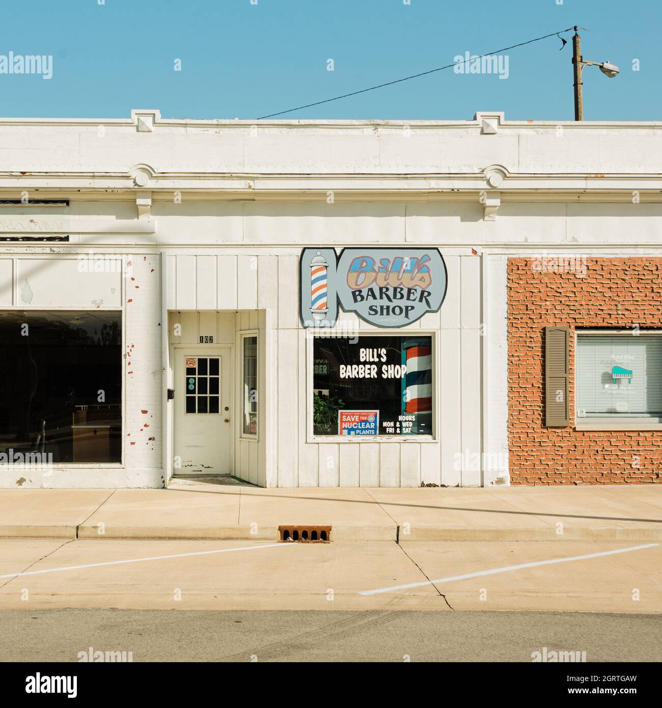 Bills Barber Shop, in Dwight, a small town on Route 66 in Illinois ...