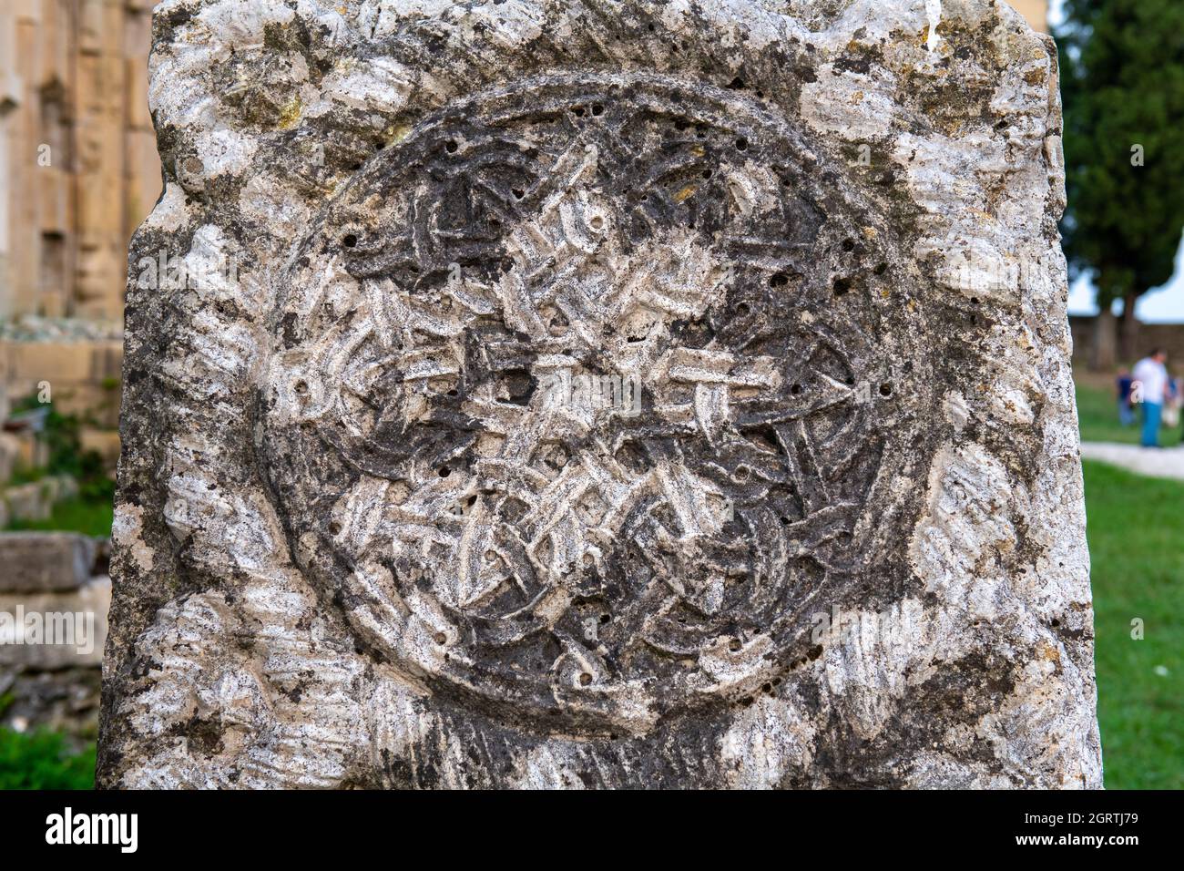different symbols on the columns in the temple of georgia Stock Photo ...