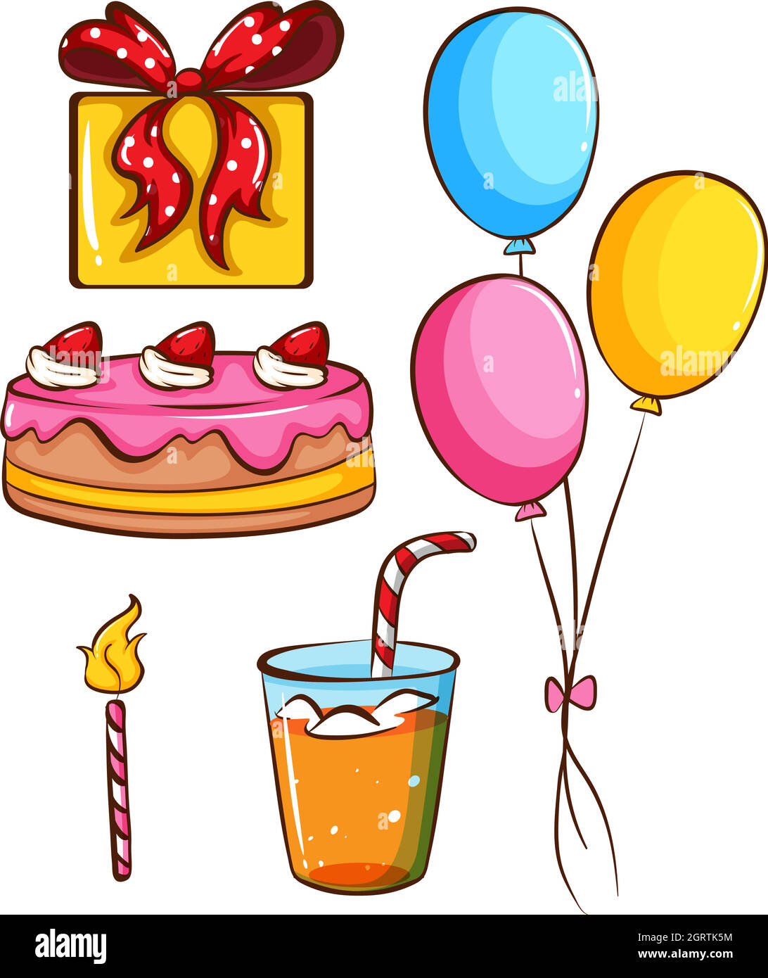 Celebration illustration Cut Out Stock Images & Pictures - Alamy