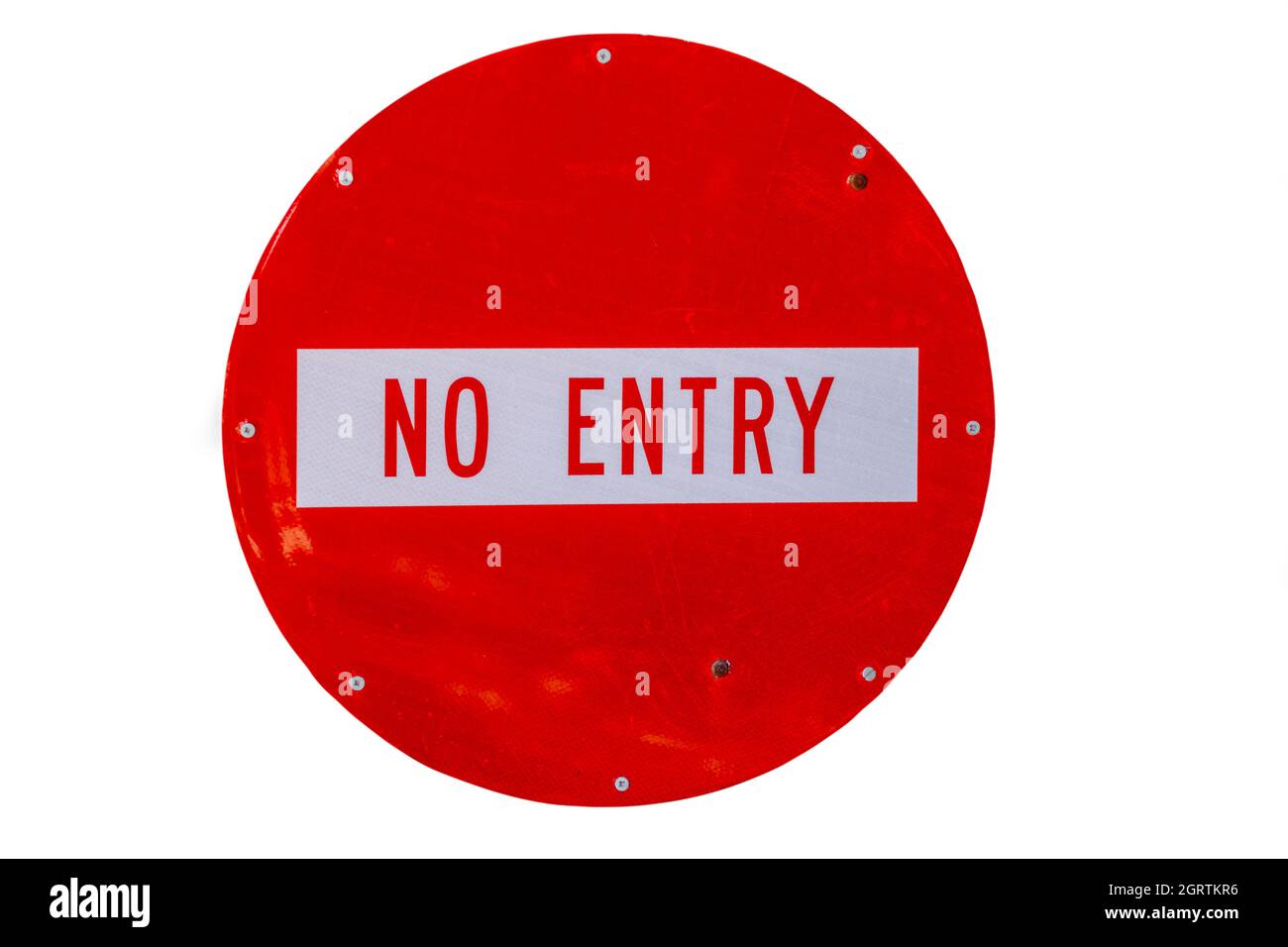 No entry warning sign Cut Out Stock Images & Pictures - Alamy