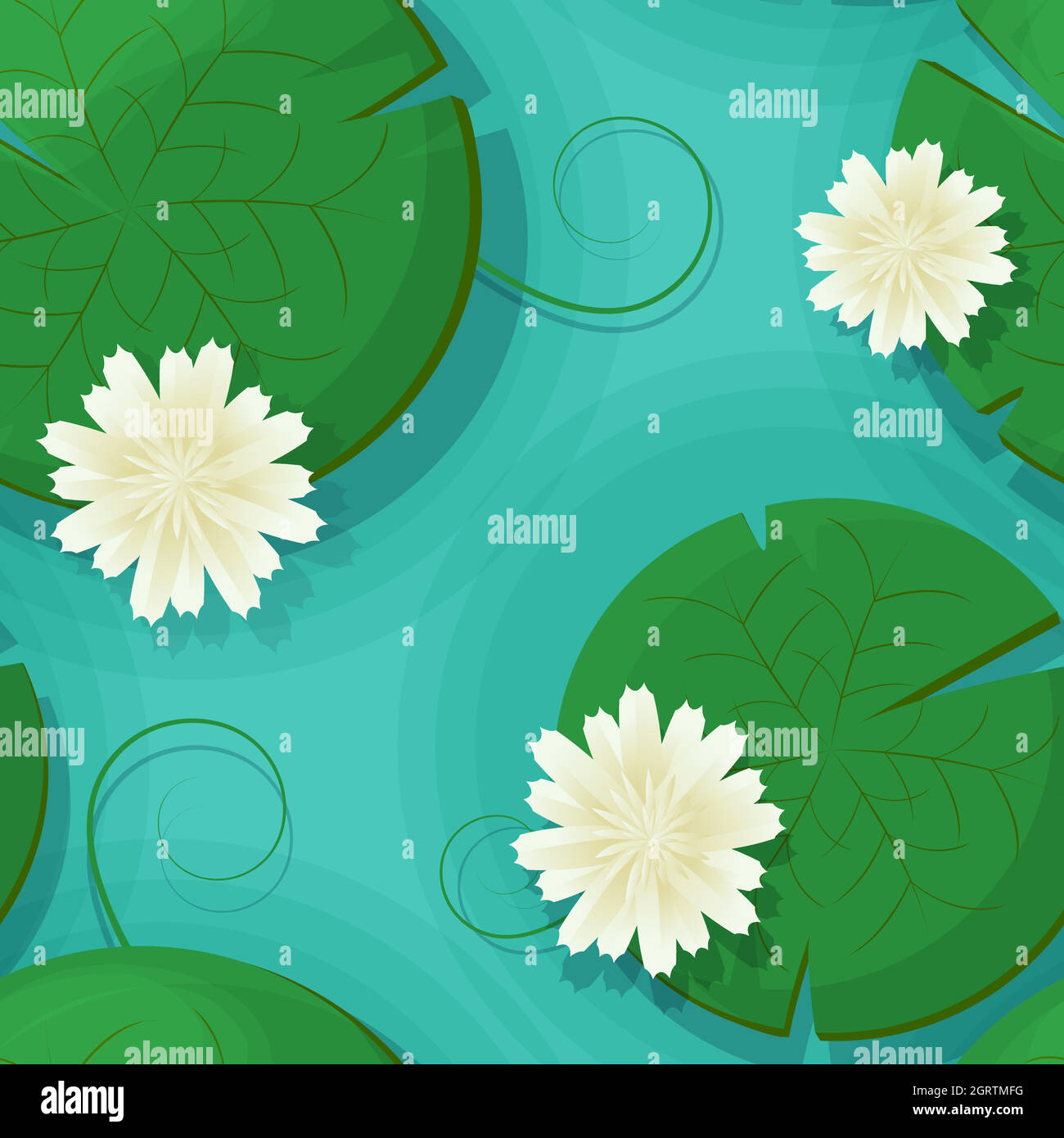 Ornamental aquatic plant Stock Vector Images - Alamy