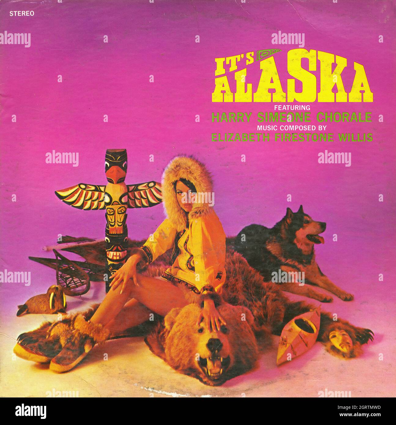 It's Alaska - Vintage Musical Vinyl Album Stock Photo - Alamy
