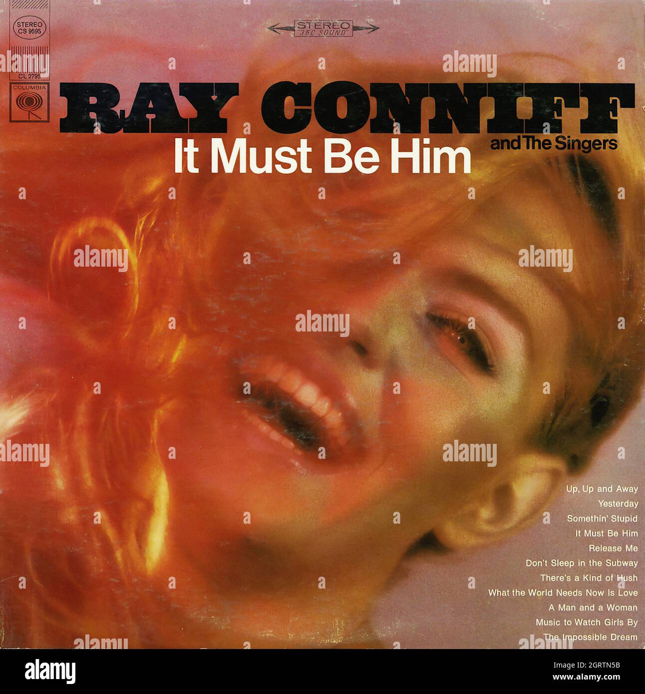 Ray ConniffIt Must Be Him - Vintage Musical Vinyl Album Stock Photo - Alamy