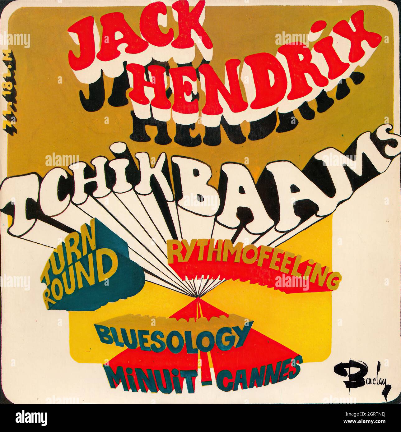 Jack Hendrix - Tchikbaams EP - Vintage Vinyl Record Cover Stock Photo ...