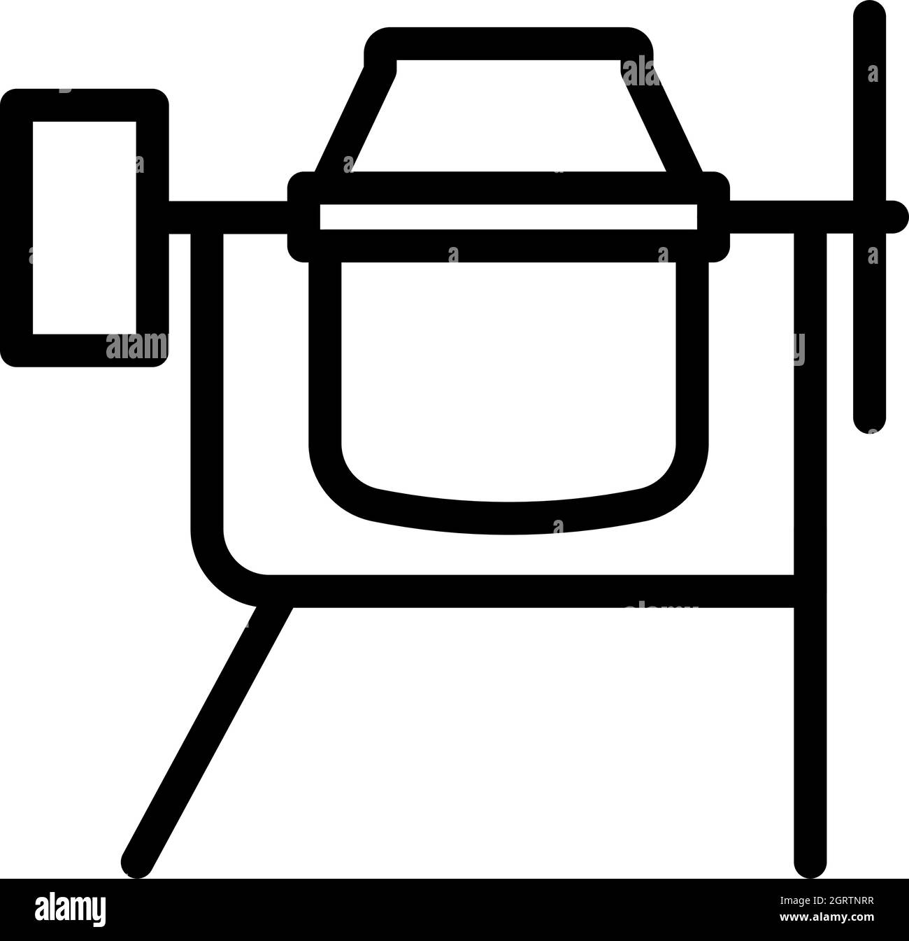 Icon Of Concrete Mixer Stock Vector Image & Art - Alamy