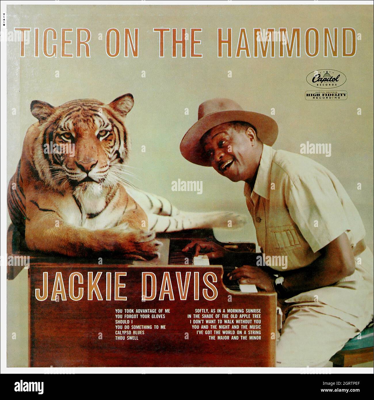 Jackie Davis - Tiger on the Hammond 1960 - Vintage Vinyl 33 rpm record ...