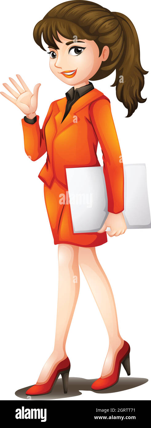 Busy girl Stock Vector Images - Alamy