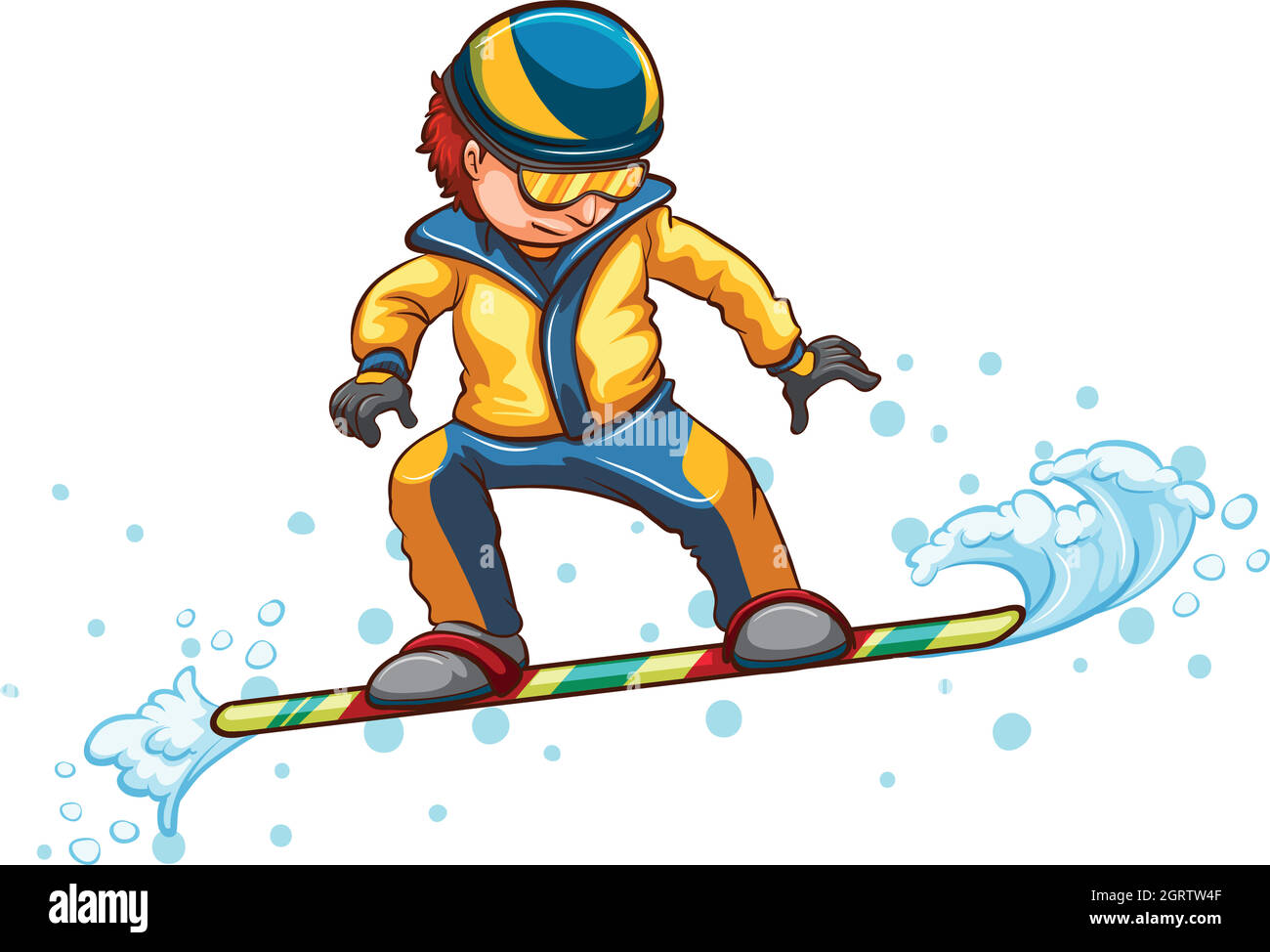 Boy man in ice Stock Vector Images - Alamy