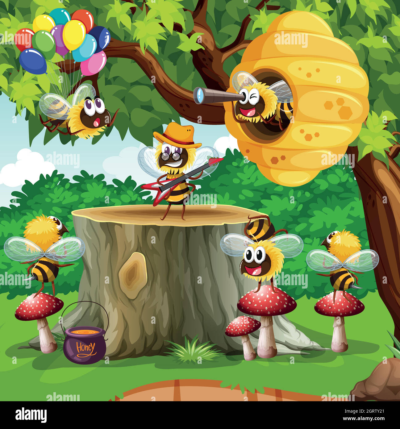 Beehive tree hi-res stock photography and images - Alamy