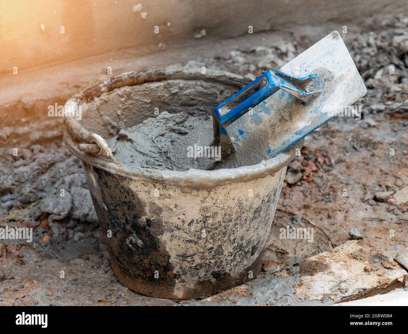 Burnt concrete floor hi-res stock photography and images - Alamy