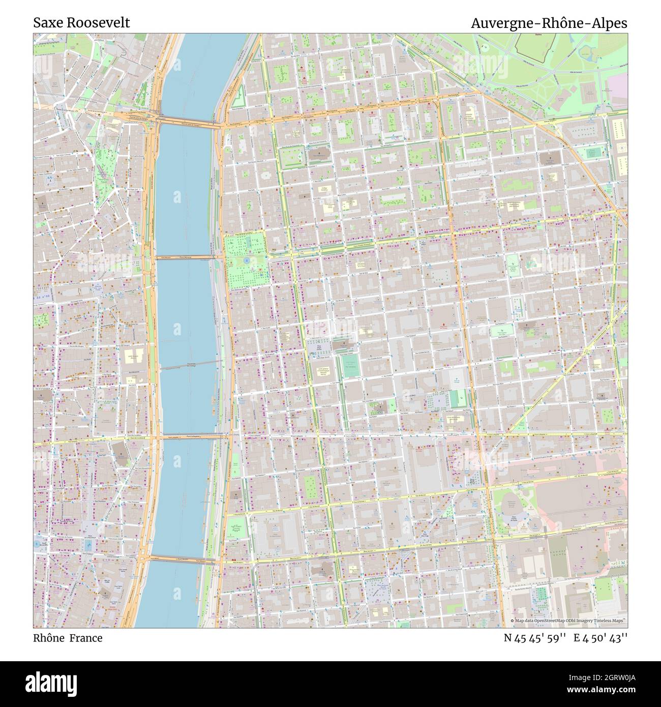 Map of roosevelt hi-res stock photography and images - Alamy