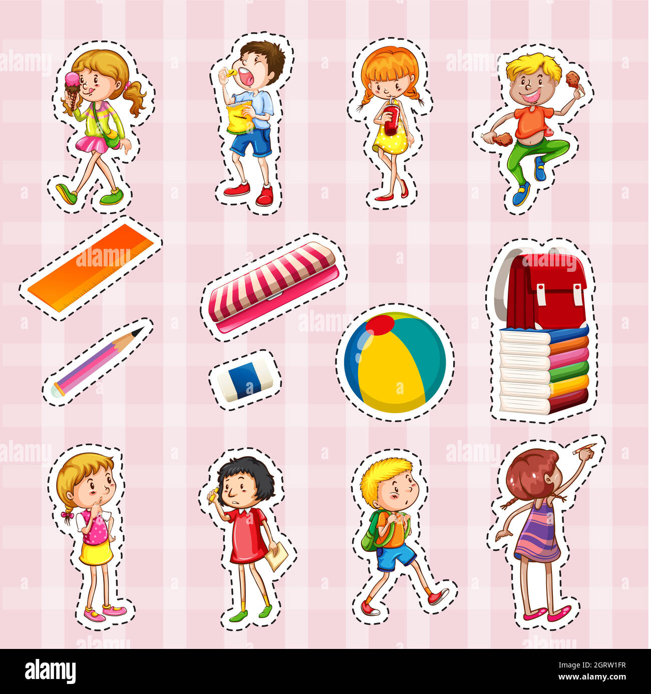 Play school kids Stock Vector Images - Alamy