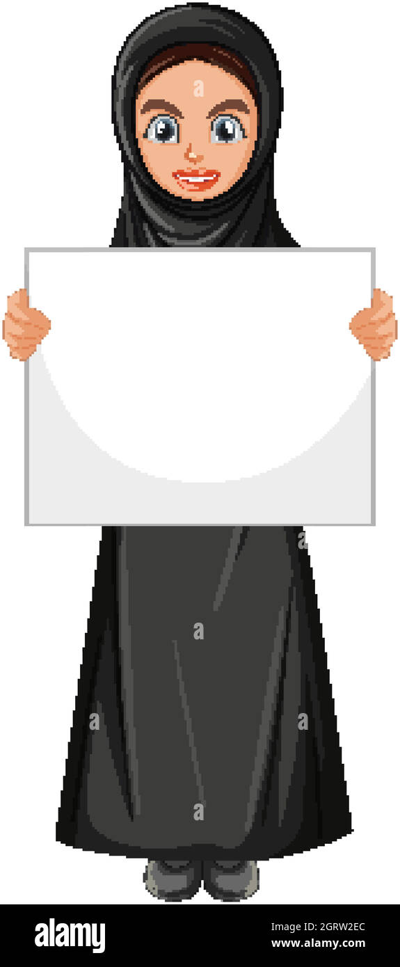 Cute muslim girl character Stock Vector Image & Art - Alamy