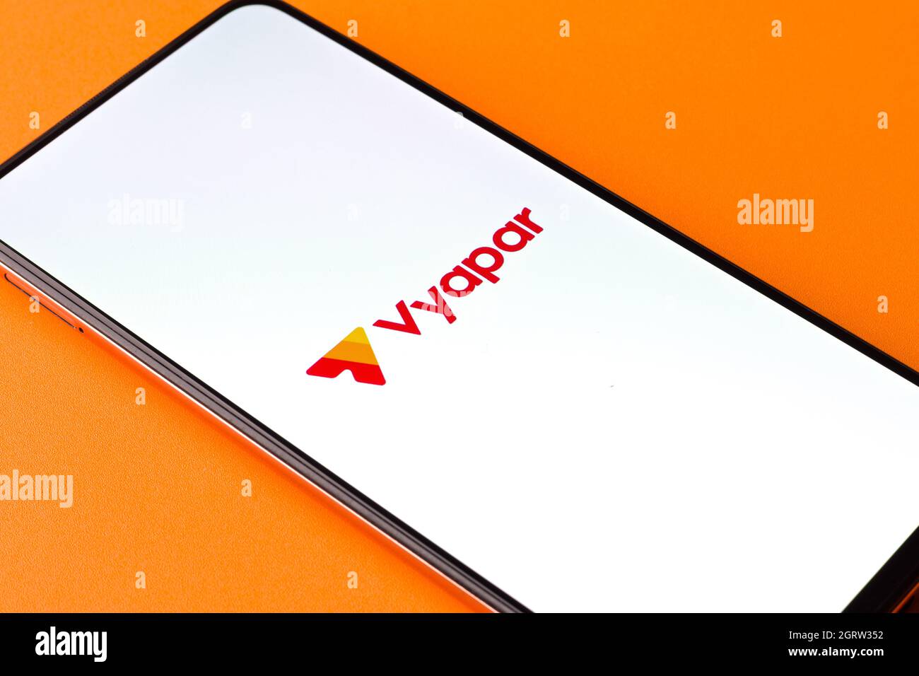 West Bangal, India - September 28, 2021 : Vyapar app logo on phone ...