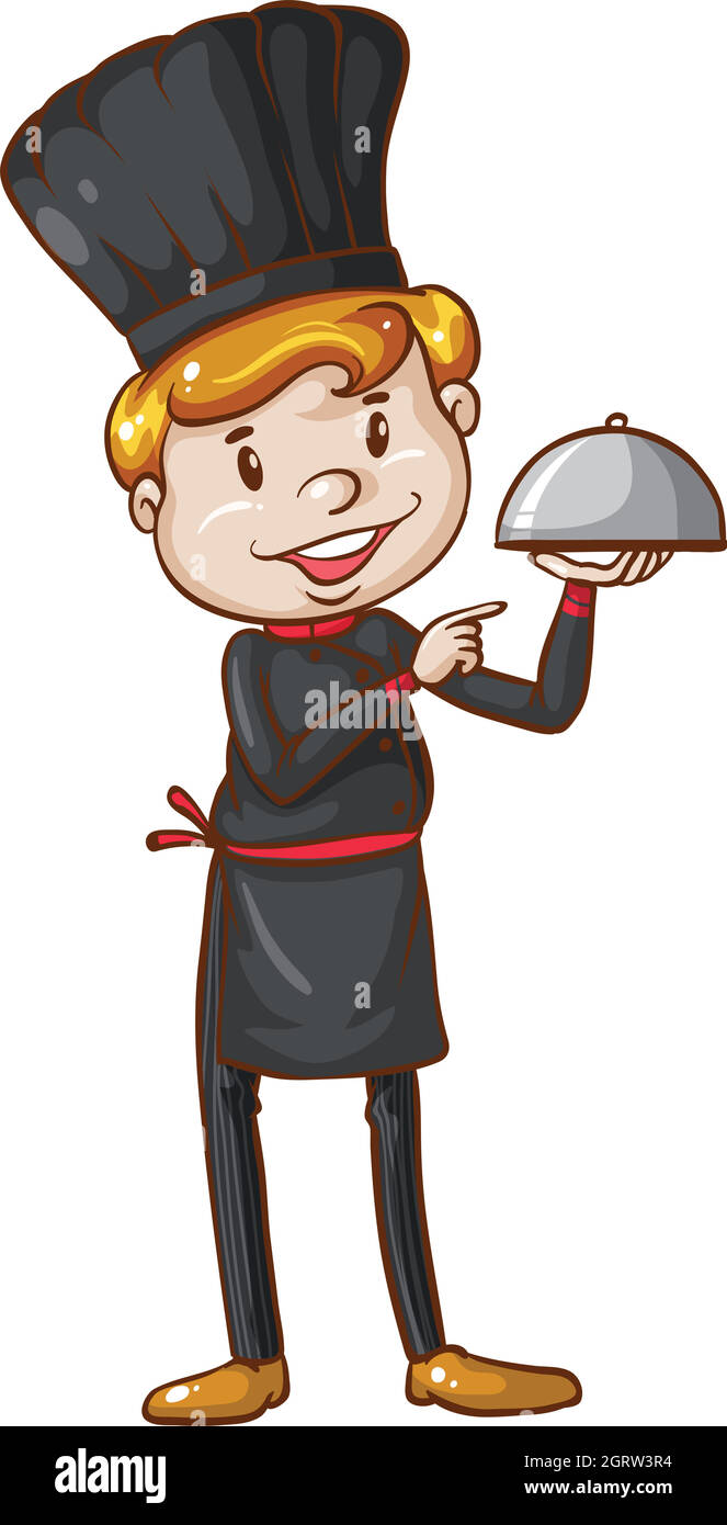 A simple sketch of a happy chef Stock Vector Image & Art - Alamy