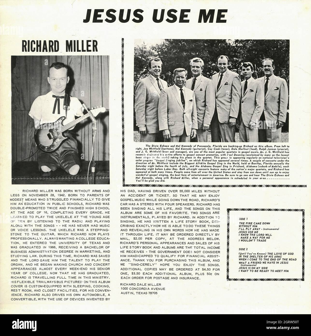 Little Richard Miller - Jesus Use Me (BC) - Vintage American Christian ...