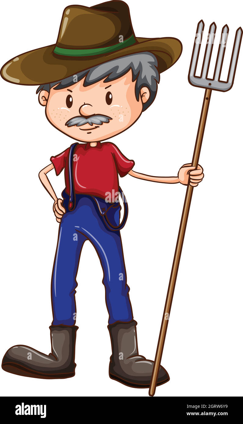 Farmer sketch hi-res stock photography and images - Alamy