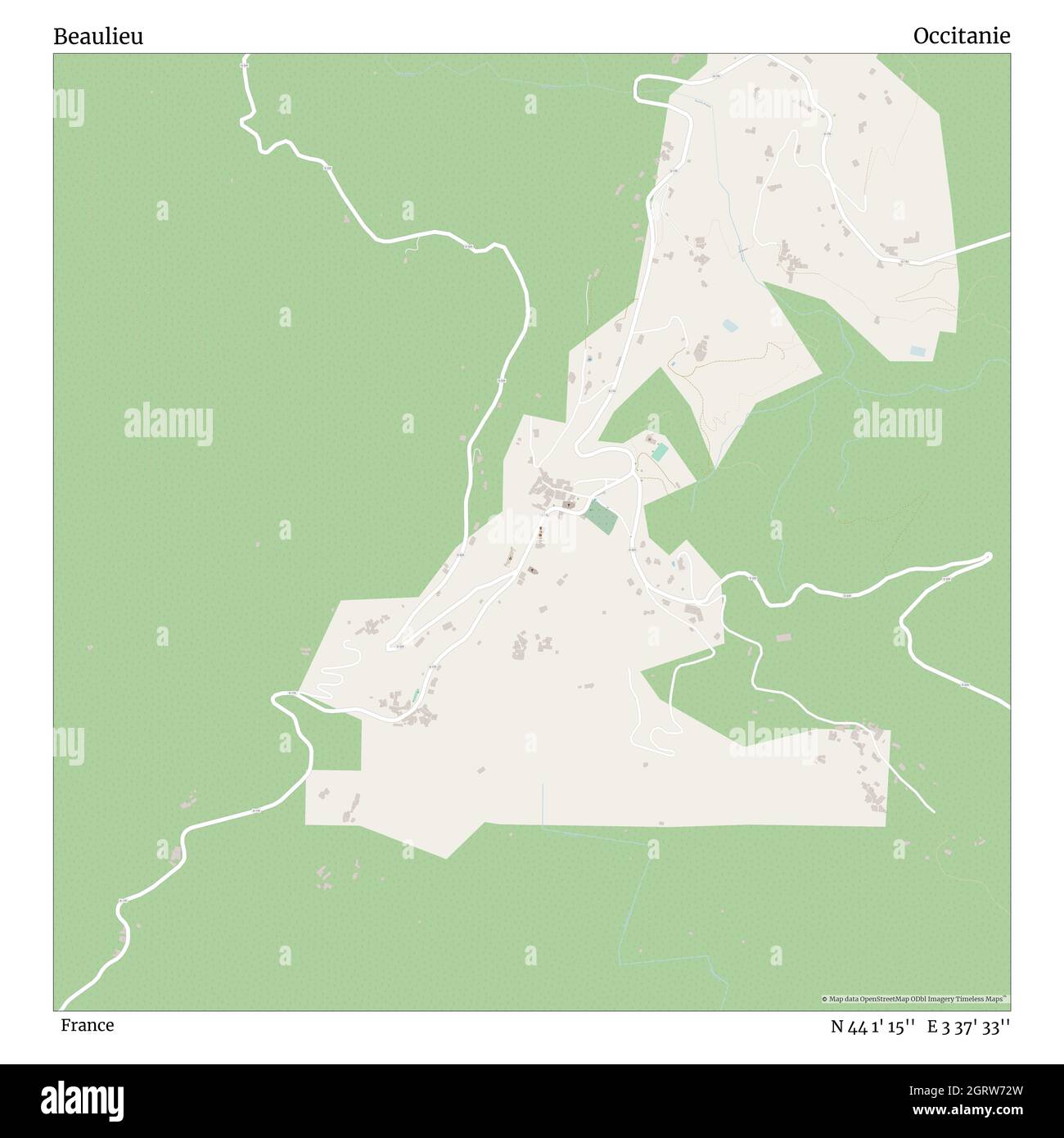 Beaulieu map Cut Out Stock Images & Pictures - Alamy