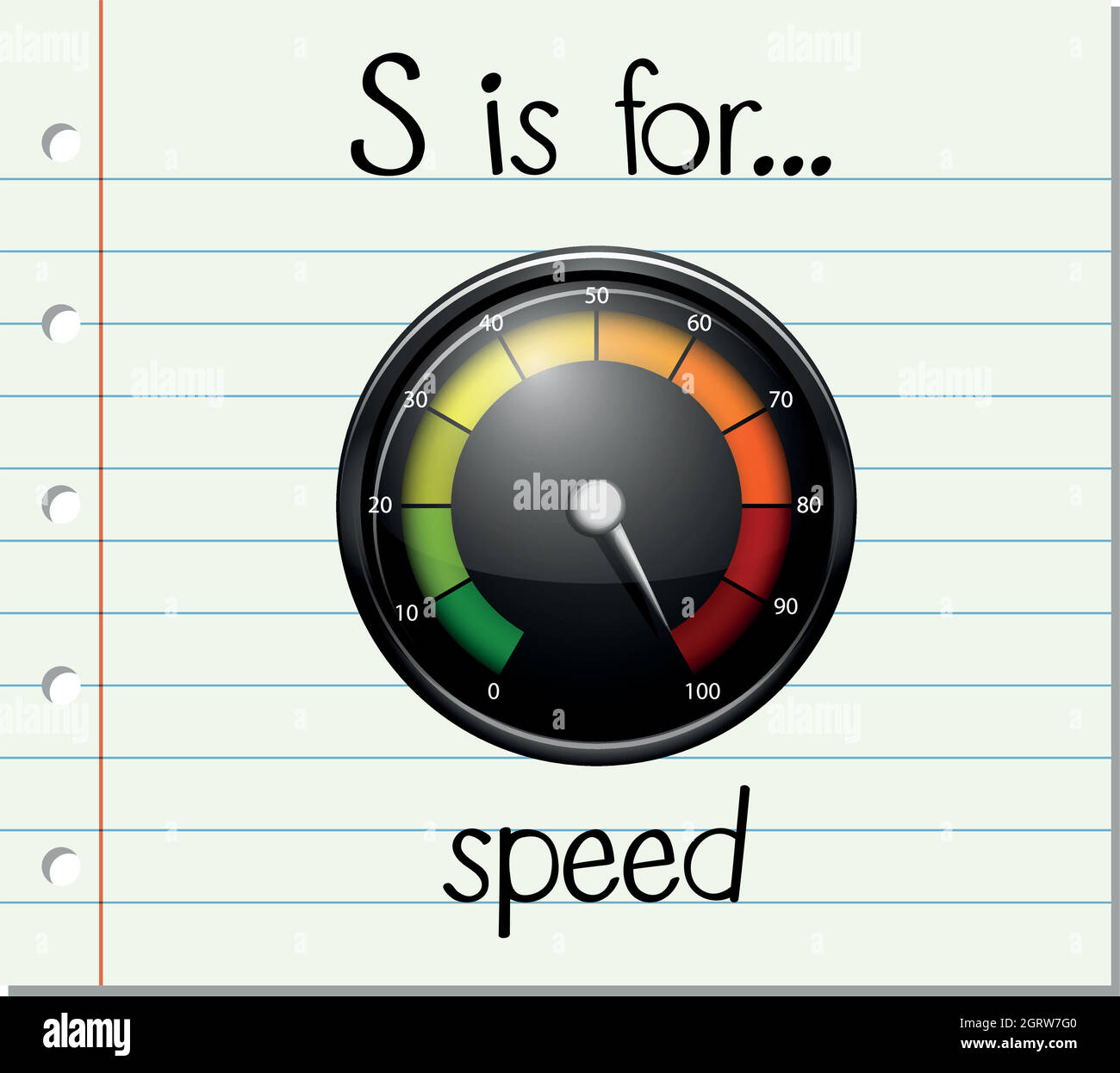 Flashcard letter S is for speed Stock Vector Image & Art - Alamy