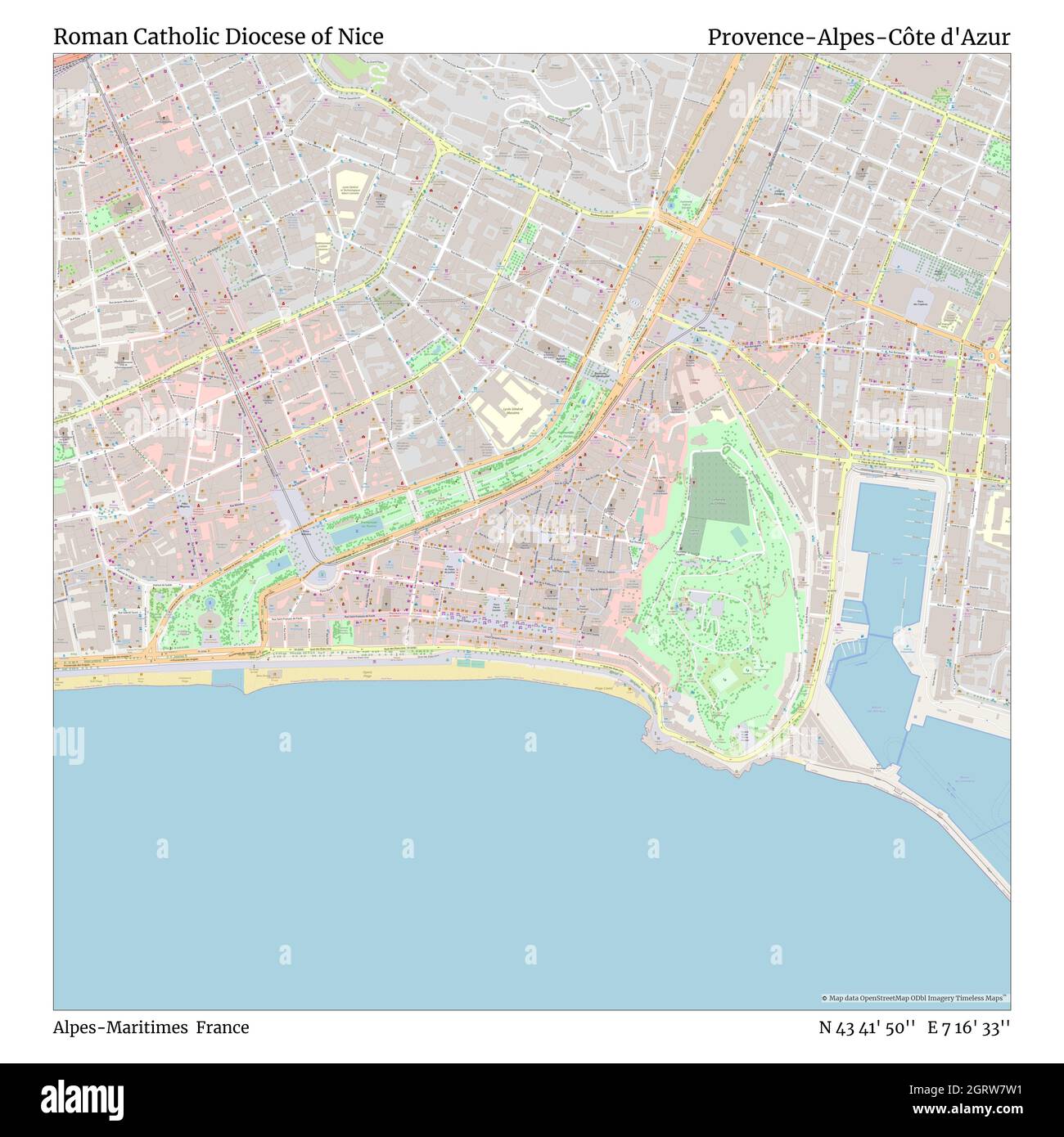 Nice france map hi-res stock photography and images - Alamy