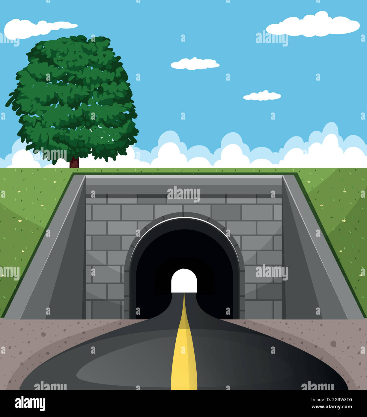 Through the street Stock Vector Images - Alamy