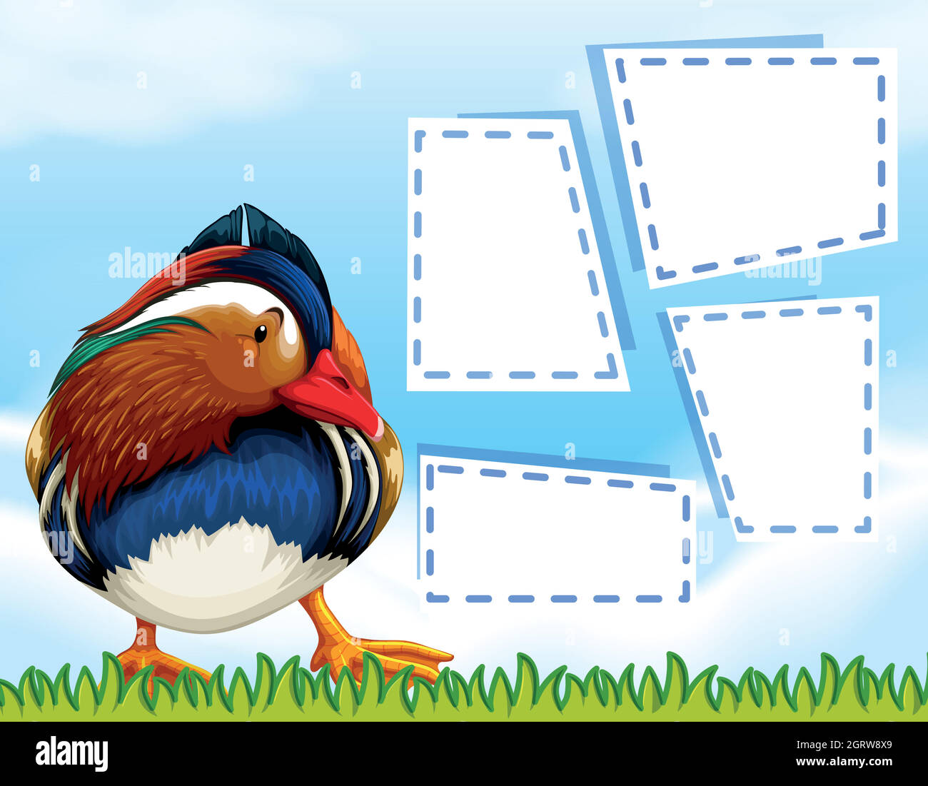 A colourful duck template Stock Vector Image & Art - Alamy