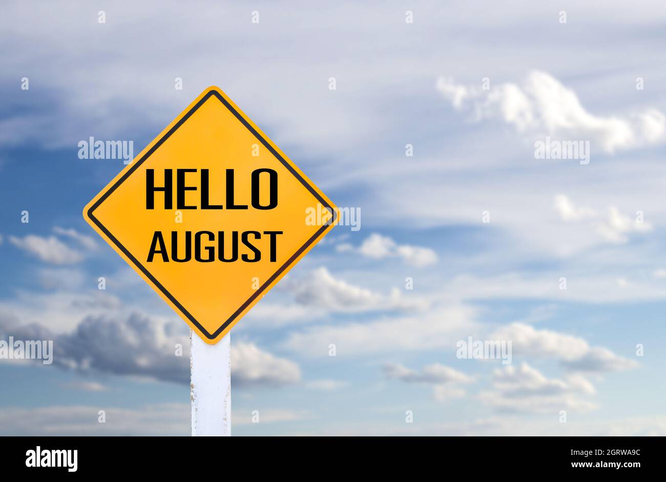 August sign hi-res stock photography and images - Alamy
