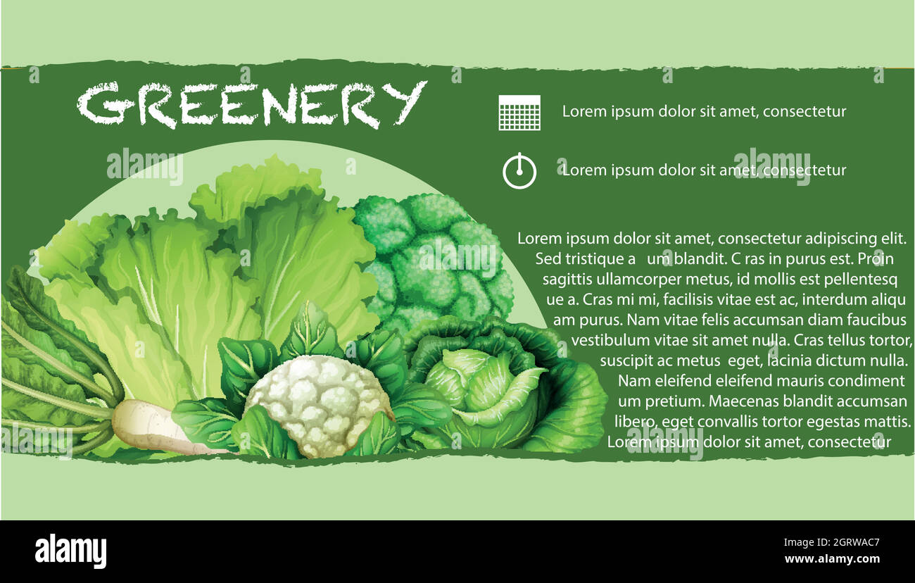 Green vegetables with text Stock Vector Image & Art - Alamy