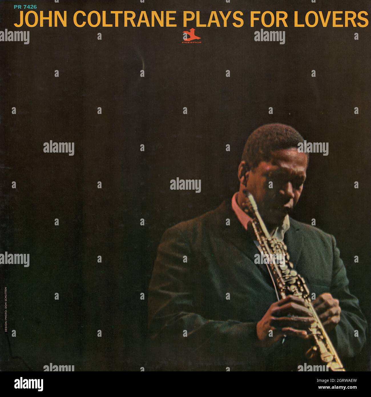John Coltrane - Plays for lovers - Vintage Vinyl Record Cover Stock Photo - Alamy
