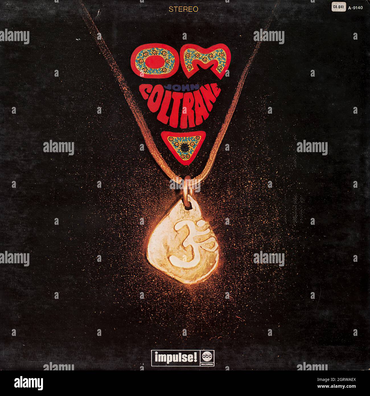 John Coltrane - Om - Vintage Vinyl Record Cover Stock Photo - Alamy