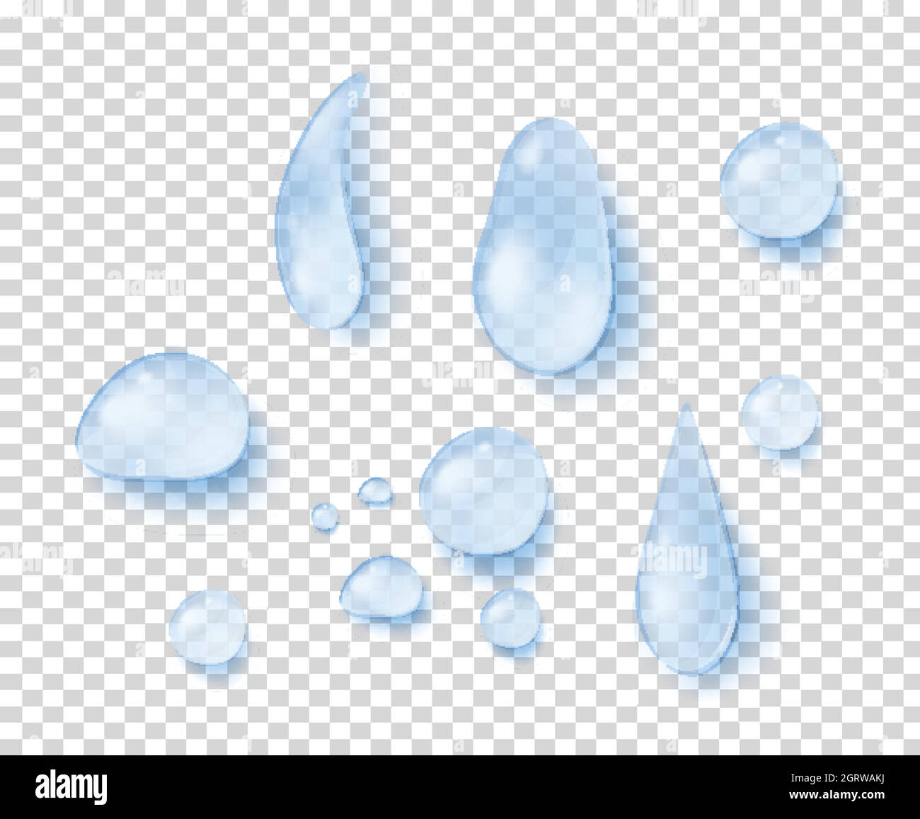 Different shapes water drops Stock Vector Images - Alamy