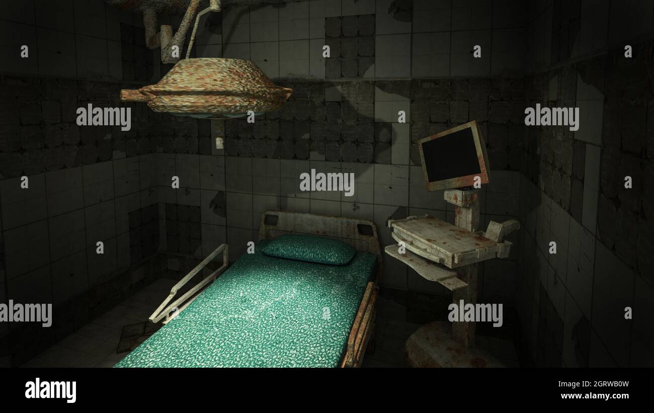 Creepy hospital corridor hi-res stock photography and images - Alamy