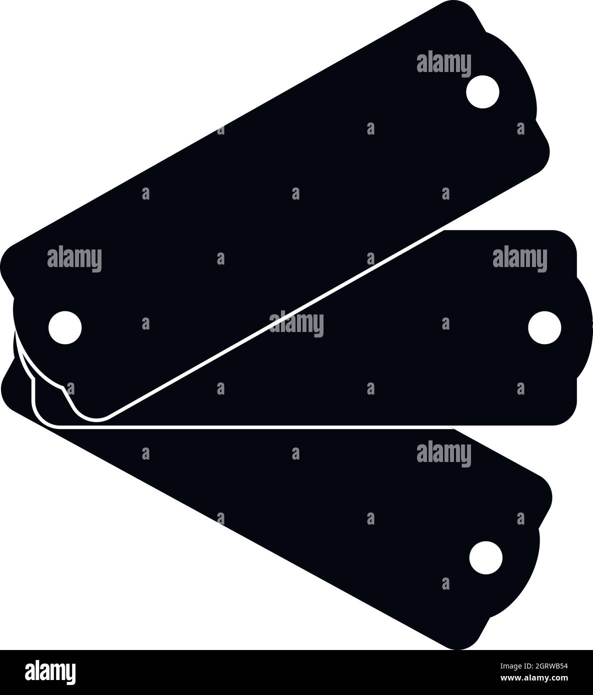 Three tags icon, simple style Stock Vector Image & Art - Alamy