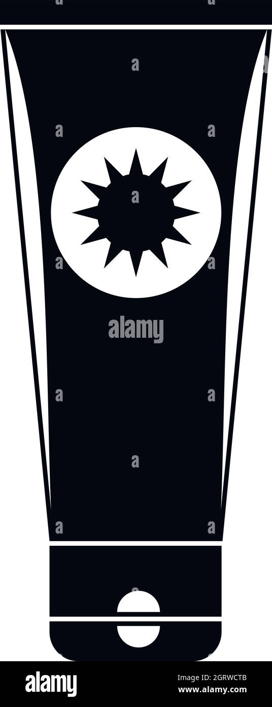 Sunscreen icon, simple style Stock Vector Image & Art - Alamy