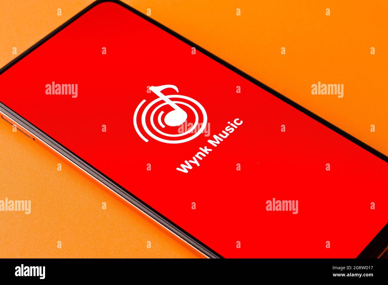 West Bangal, India - September 28, 2021 : Wynk music logo on phone ...