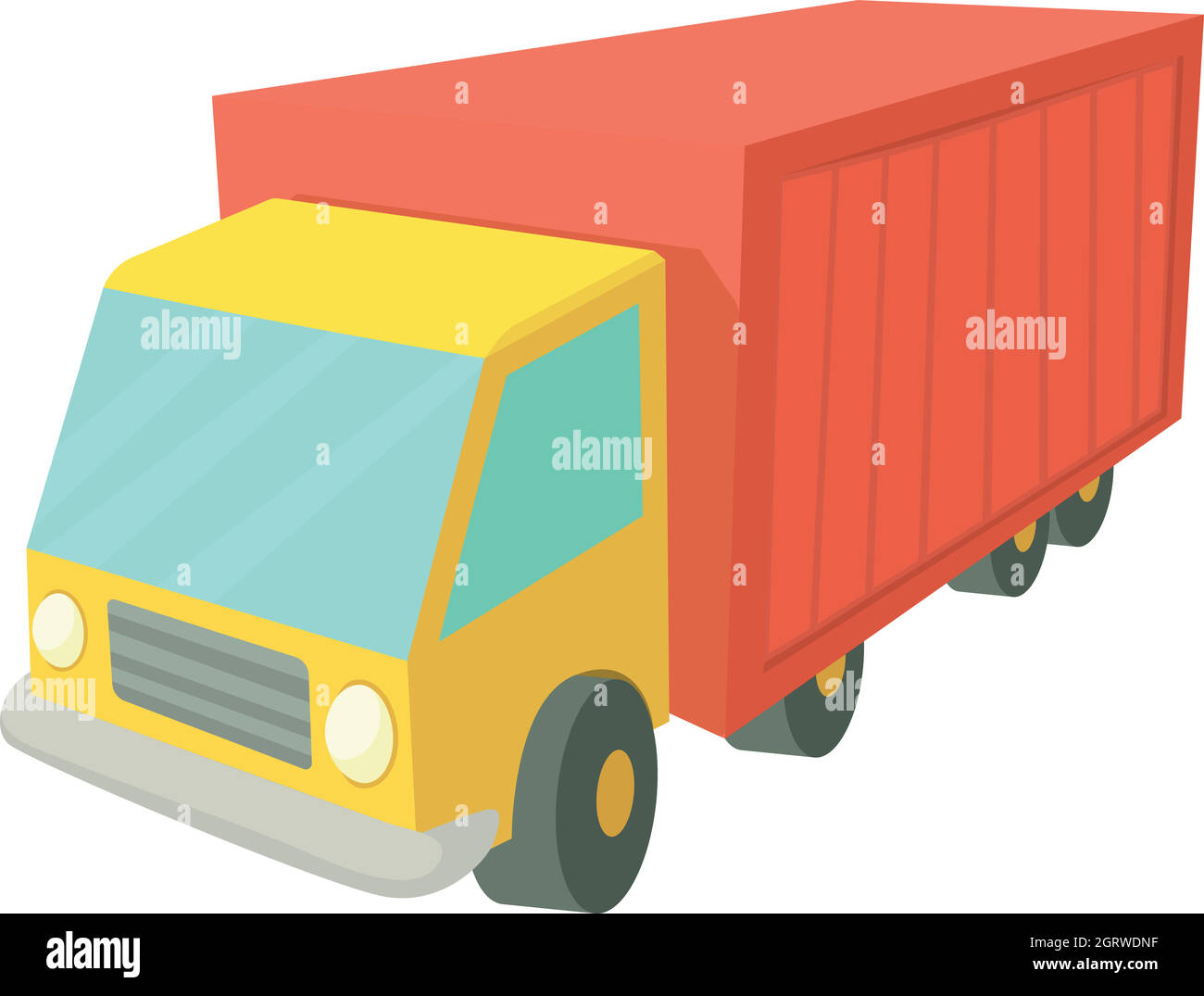 Cartoon truck load hi-res stock photography and images - Alamy