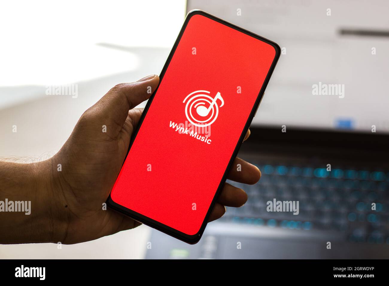 West Bangal, India - September 28, 2021 : Wynk music logo on phone ...